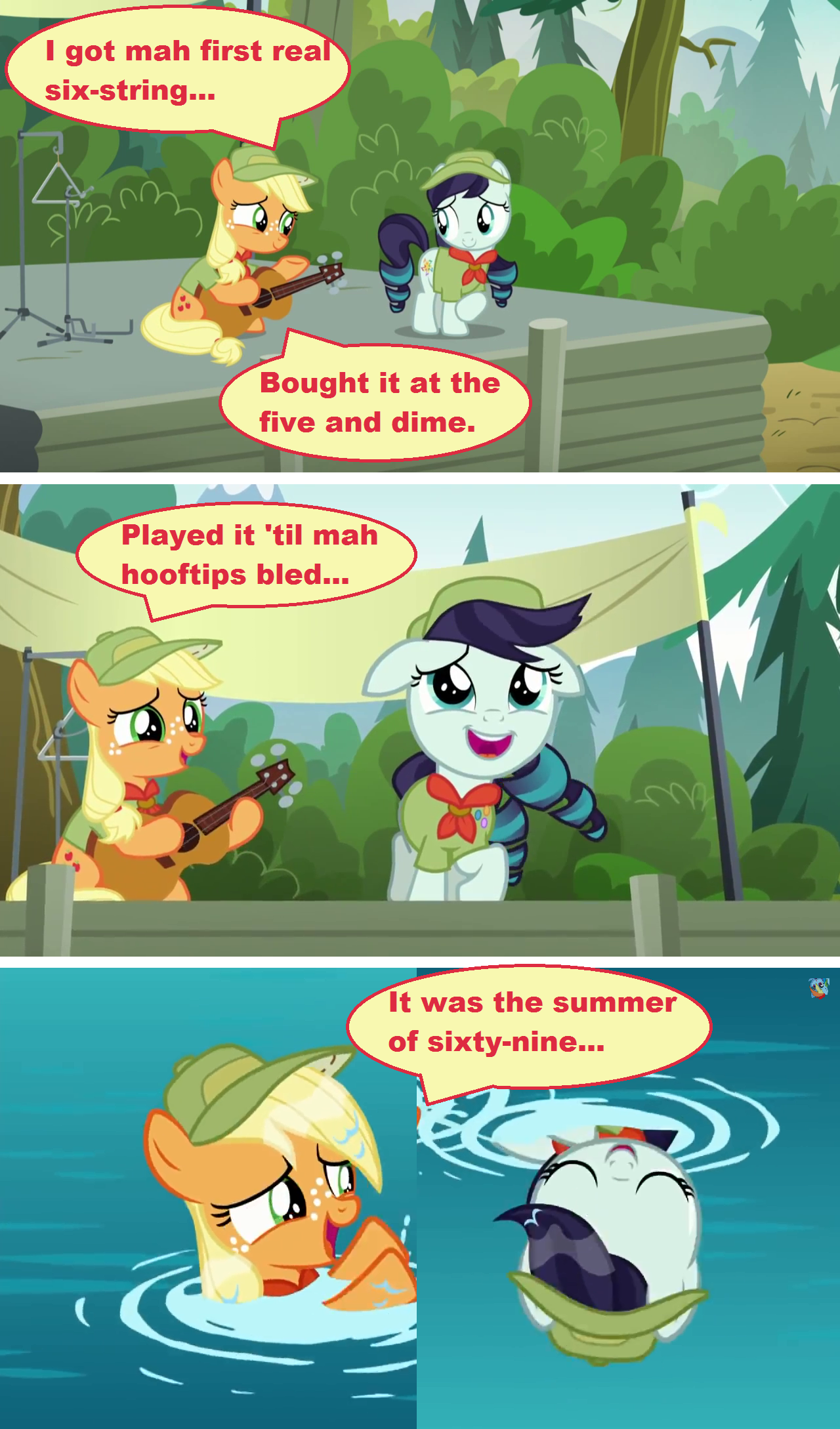 #1029211 - suggestive, edit, edited screencap, screencap, applejack ...
