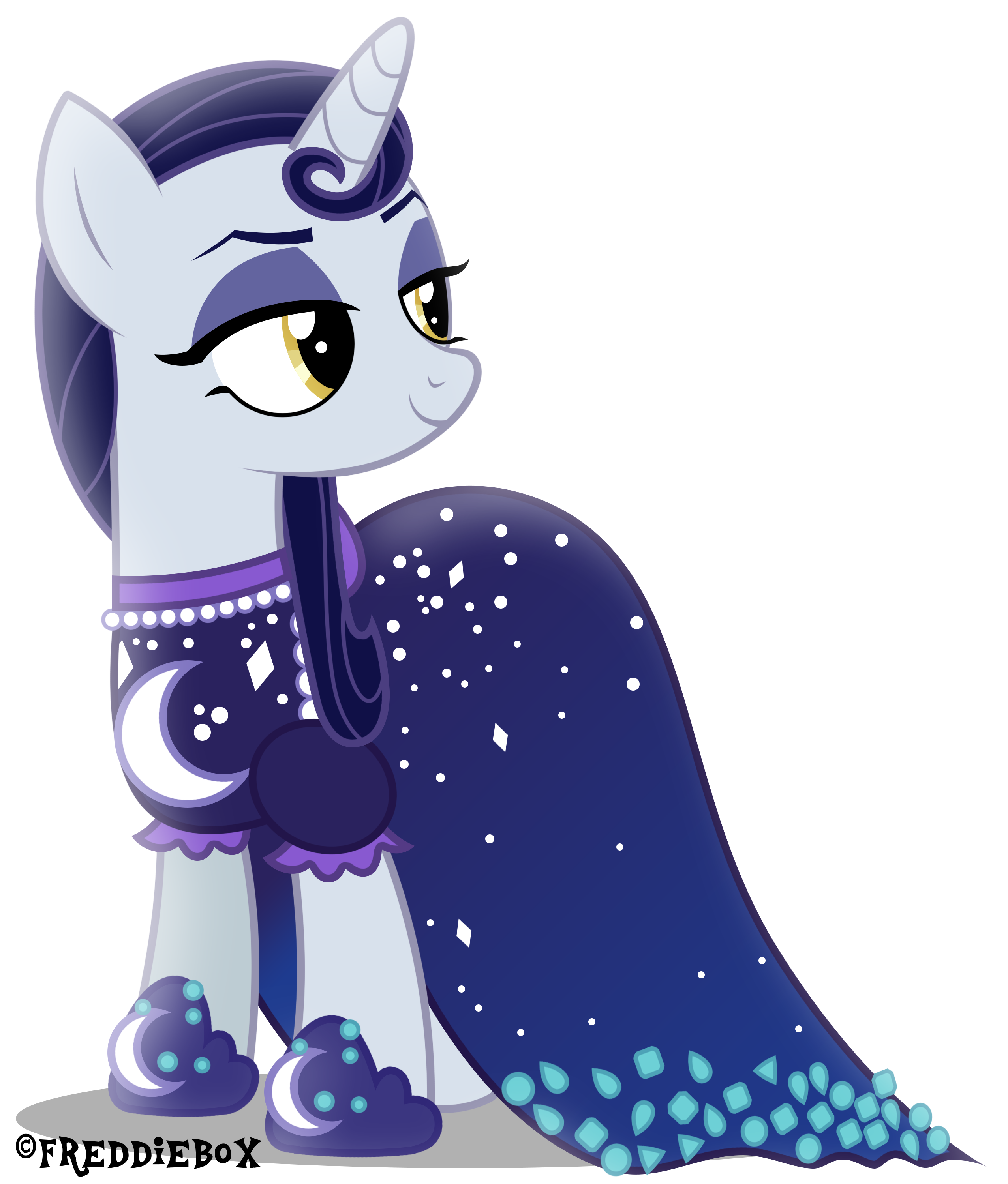 #1048199 - safe, artist:brony-works, moonlight raven, pony, unicorn ...