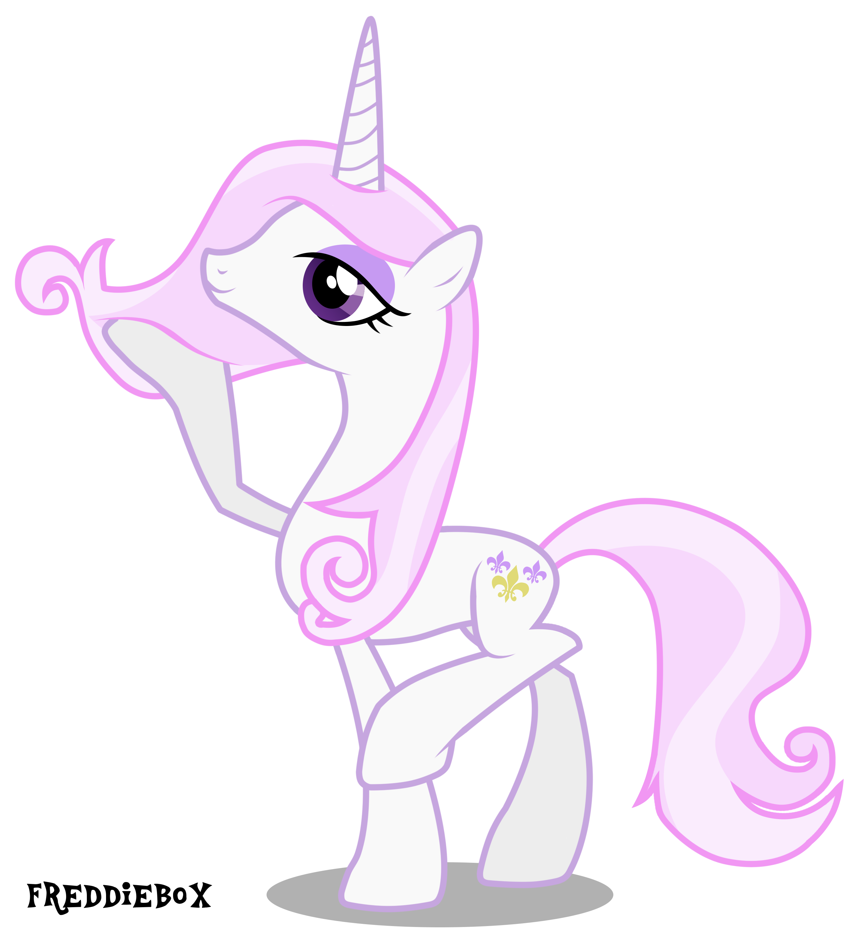 #1048244 - safe, artist:brony-works, fleur-de-lis, pony, unicorn, g4 ...