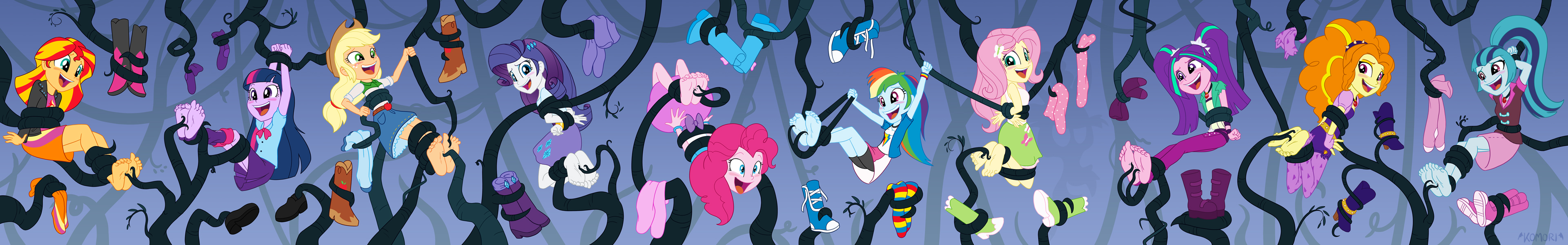 #828512 - suggestive, artist:chaoskomori, adagio dazzle, applejack ...