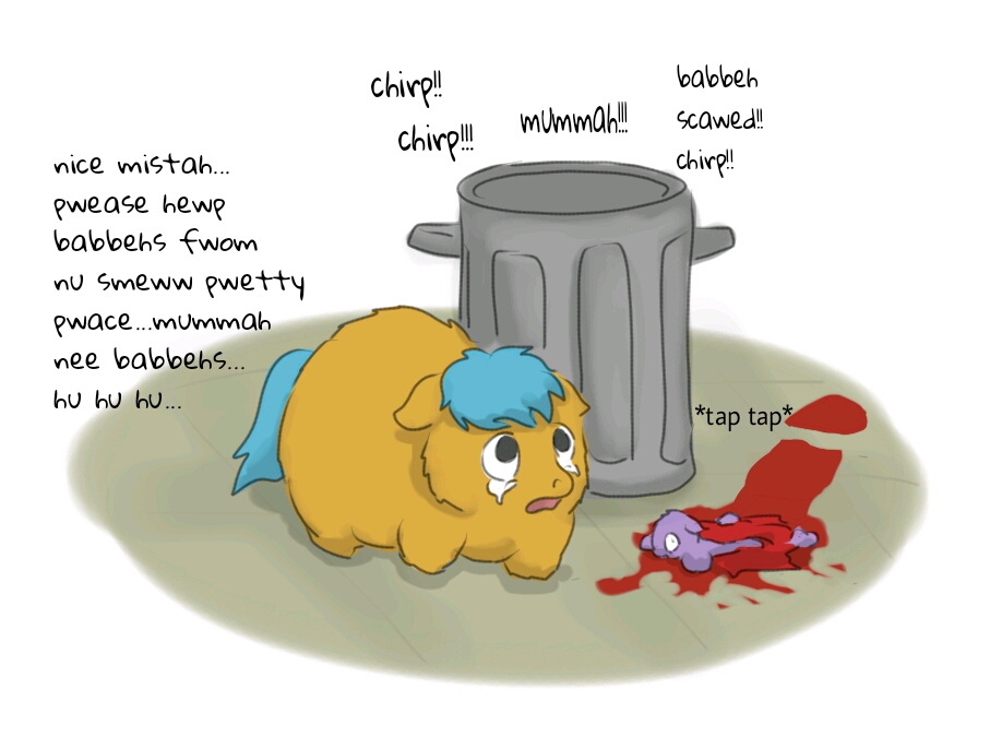 #835351 - grimdark, grotesque, artist:carpdime, fluffy pony, abuse ...