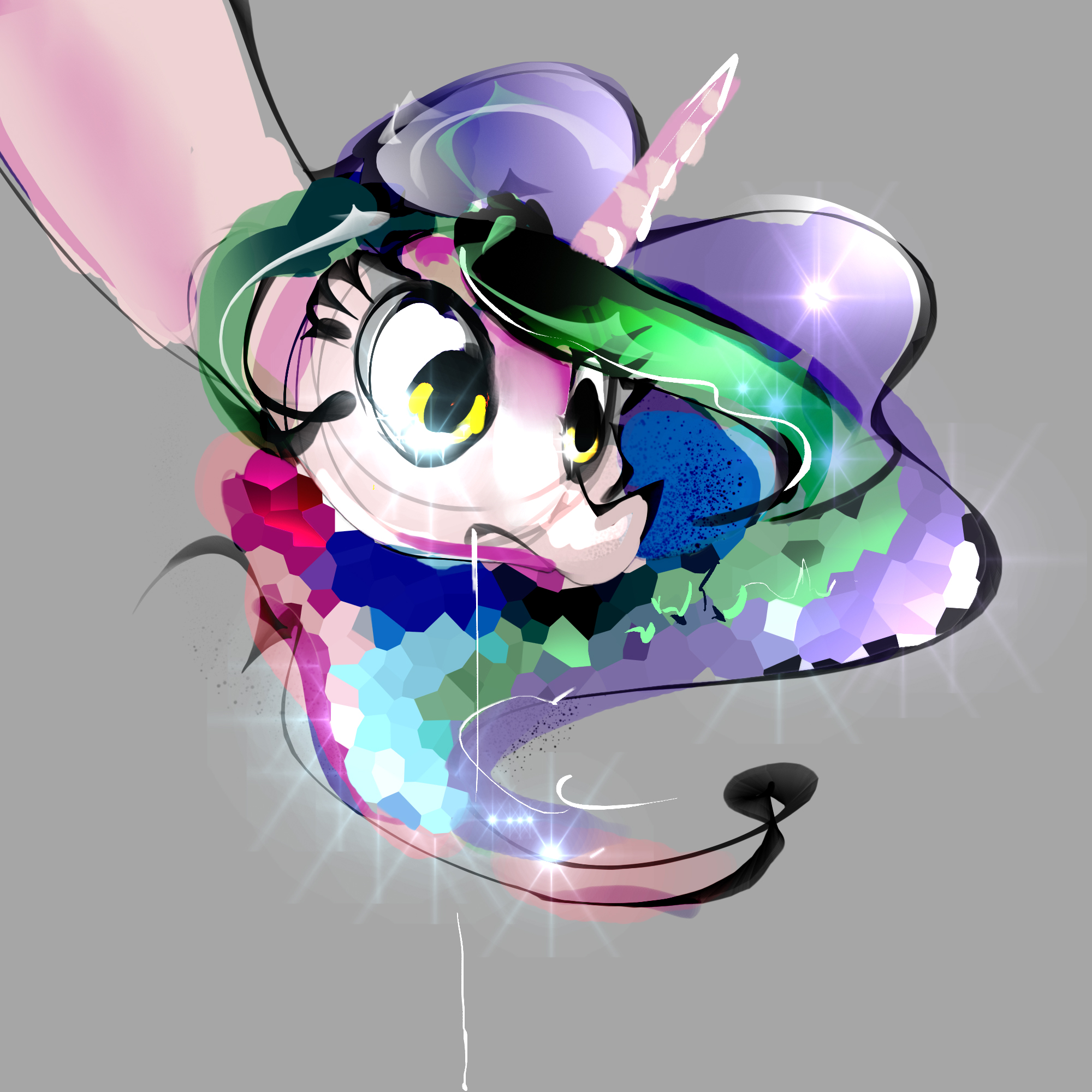 #836244 - safe, artist:alumx, princess celestia, ceiling pony, color ...