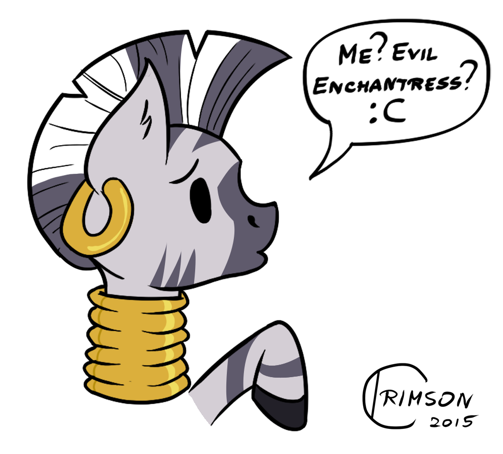 #837320 - safe, artist:crimson, zecora, zebra, bridle gossip, cartoony ...