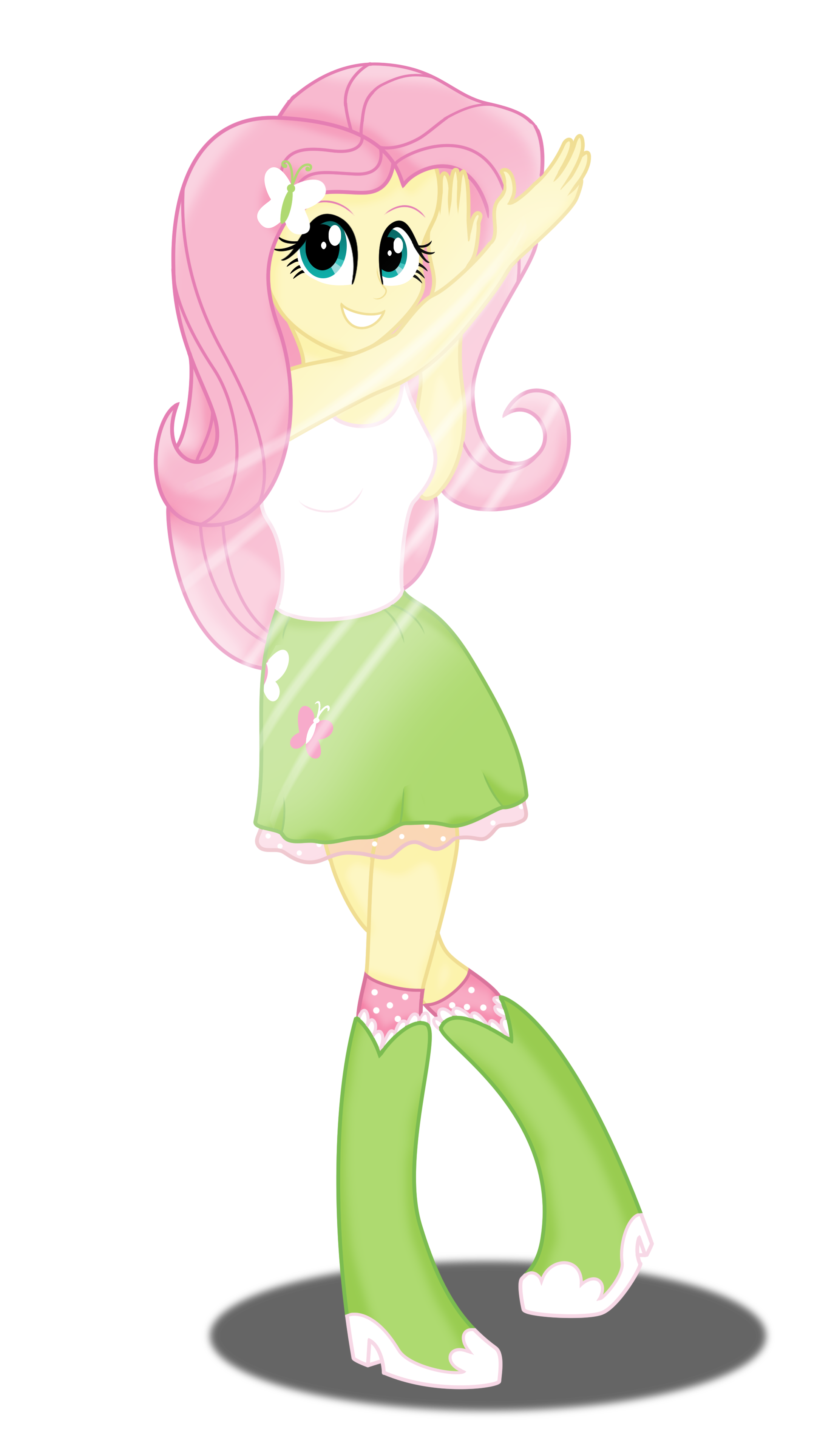 #822047 - safe, artist:deannaphantom13, fluttershy, equestria girls ...