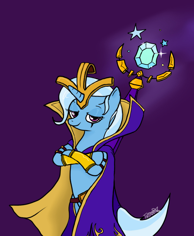 #822842 - safe, artist:theparagon, trixie, pony, unicorn, g4, crossover ...