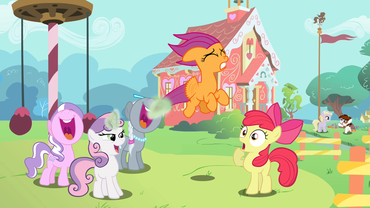 #823987 - dead source, safe, artist:avisola, apple bloom, diamond tiara ...