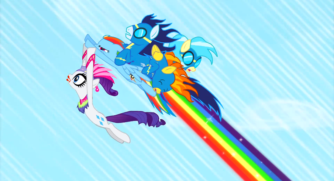 #824400 - safe, screencap, misty fly, rainbow dash, rarity, sonic ...