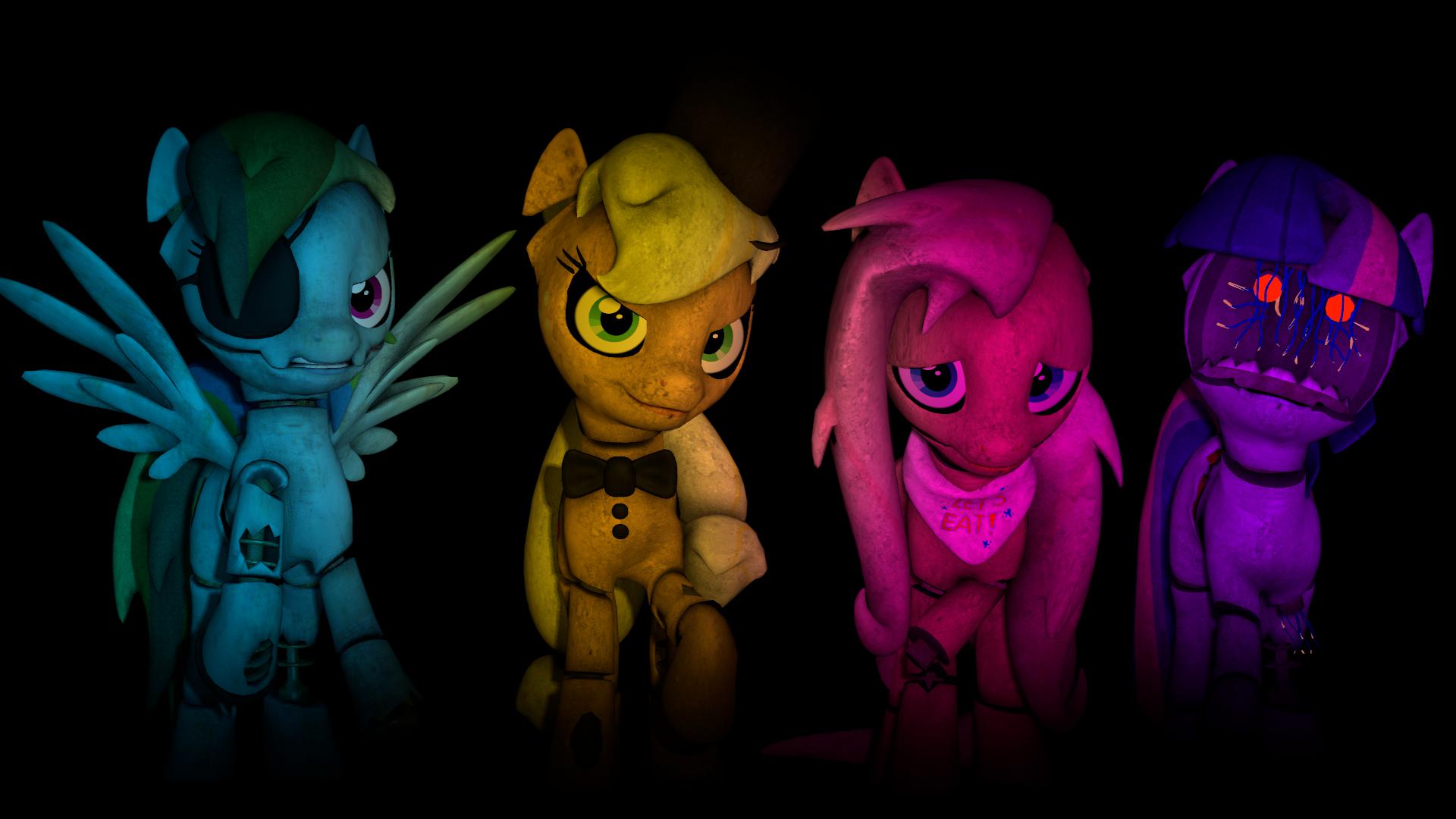 #841867 - safe, artist:the-lunar-brony, applejack, fluttershy, rainbow ...