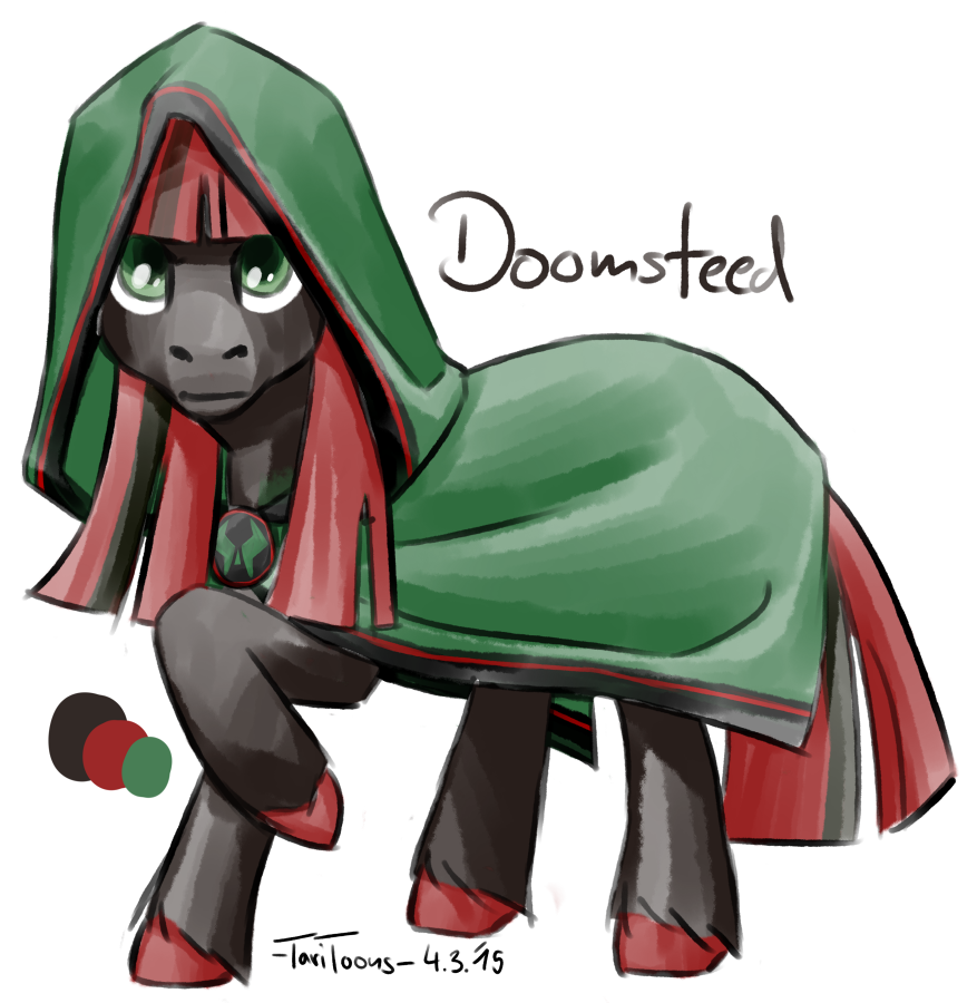 #842174 - safe, artist:taritoons, oc, oc only, oc:doomsteed, earth pony ...