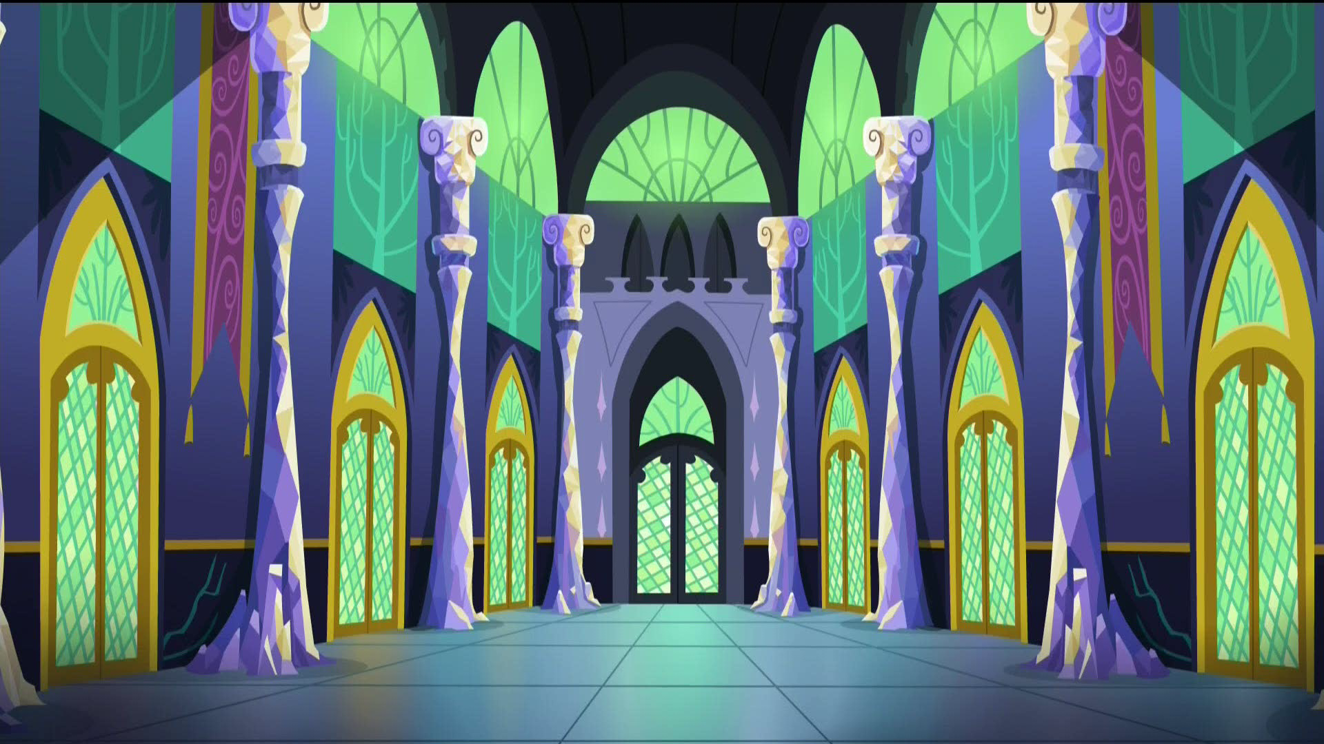 #871514 - safe, screencap, castle sweet castle, door, hallway, no pony ...