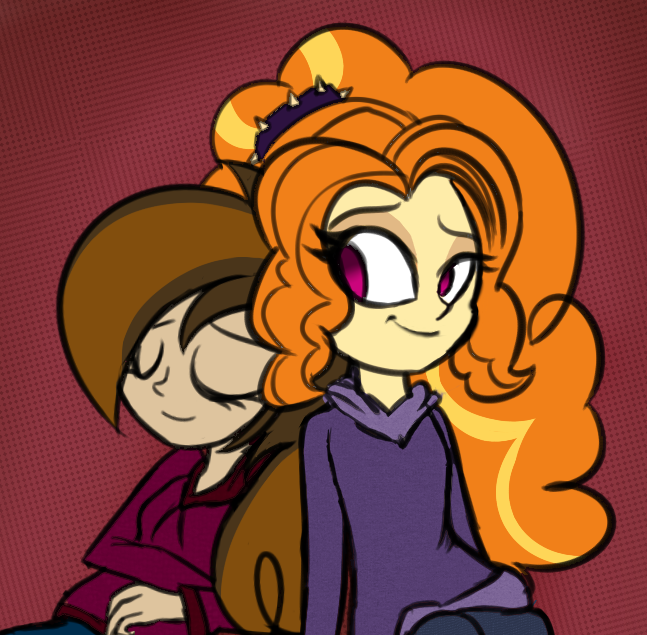 #881560 - safe, artist:wubcakeva, adagio dazzle, oc, oc:cupcake slash ...