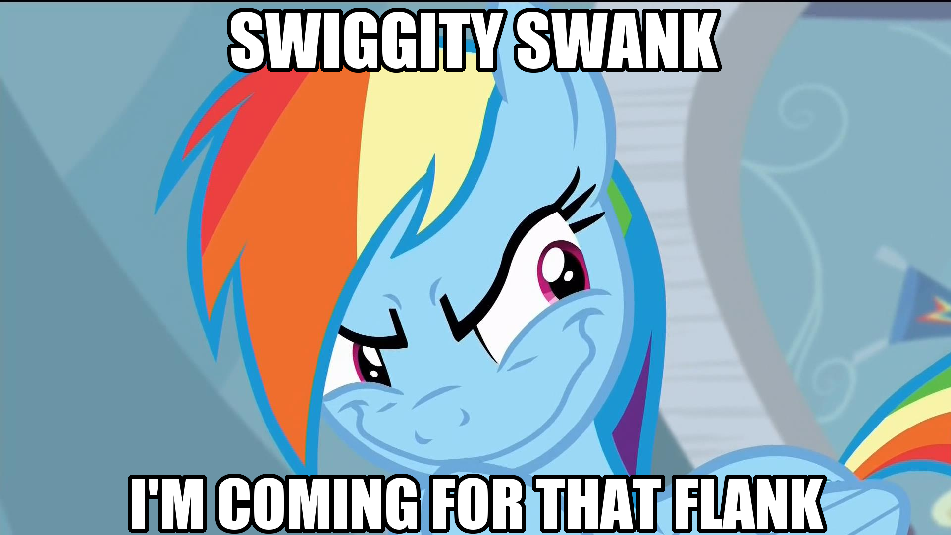 #882914 - safe, edit, edited screencap, screencap, rainbow dash, tanks ...