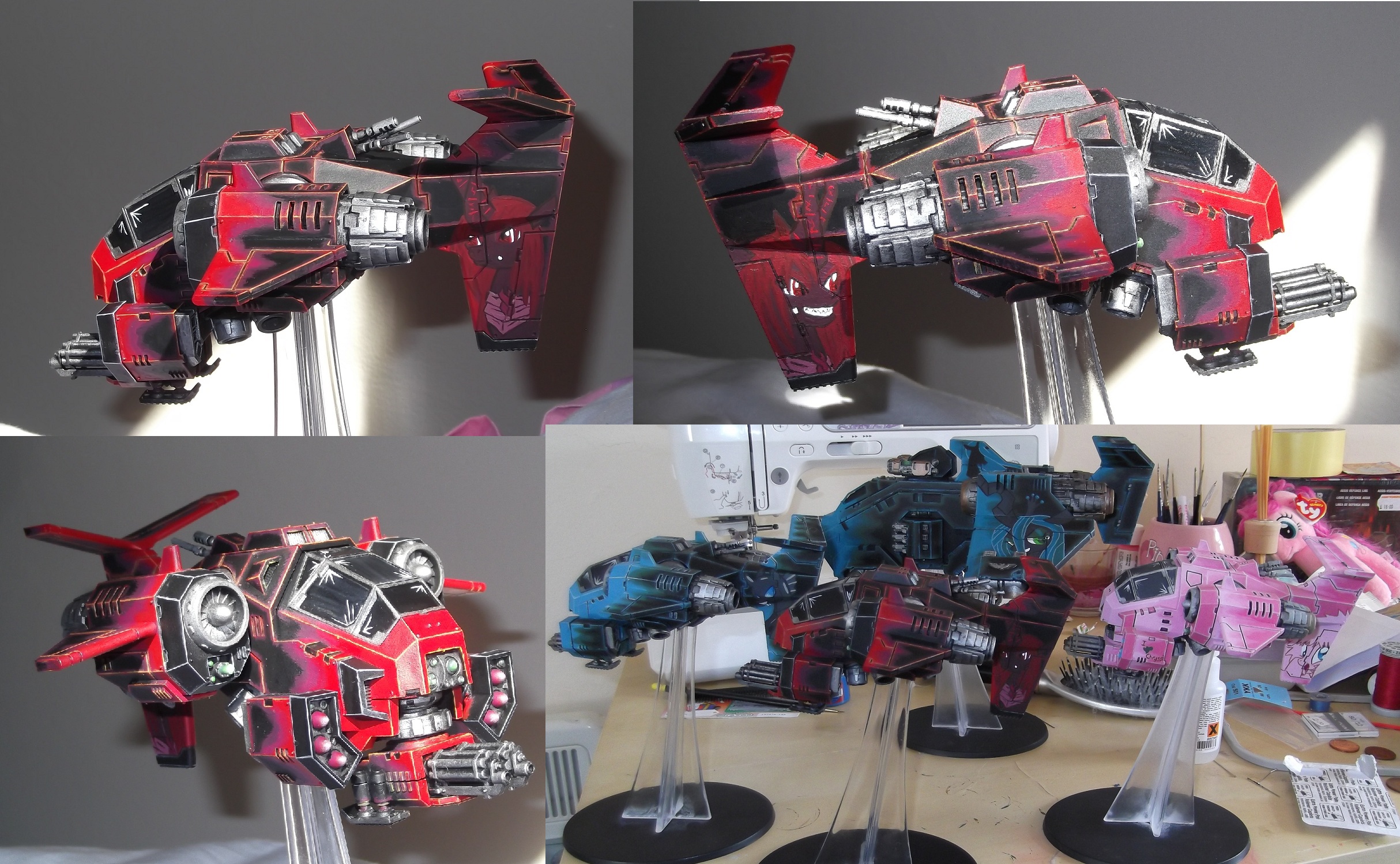 #899877 - safe, artist:mystia, queen chrysalis, oc, oc:fluffle puff, oc ...