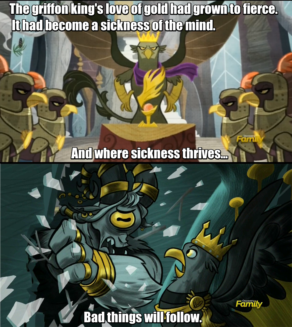 #902734 - safe, edit, edited screencap, screencap, arimaspi, king ...