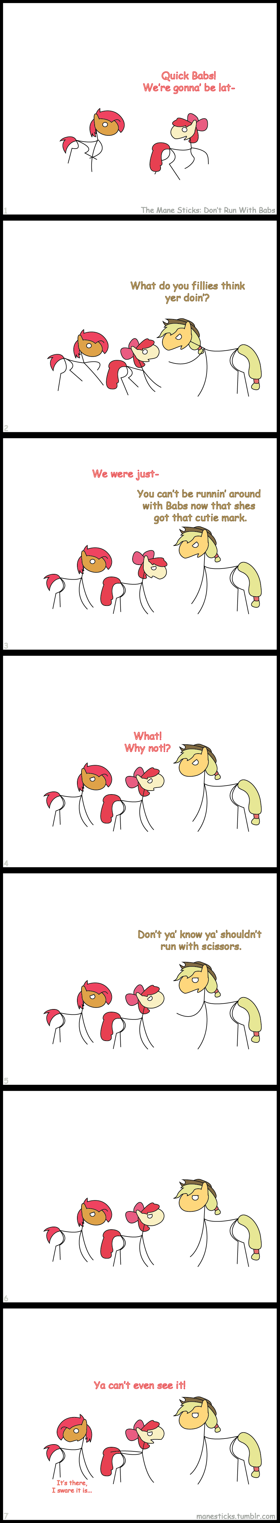 #902836 - safe, artist:liracrown, apple bloom, applejack, babs seed, g4 ...