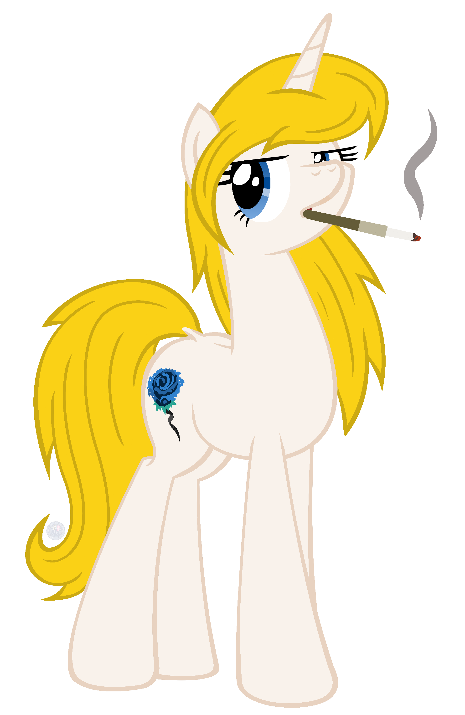 #890701 - safe, artist:template93, oc, oc only, cigarette, cigarette ...