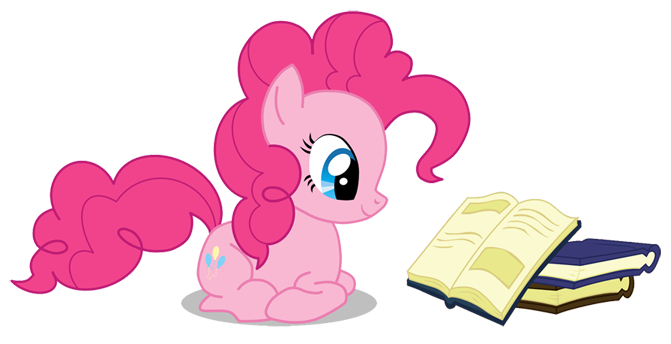 #947210 - safe, pinkie pie, book, cute, diapinkes, female, prone ...