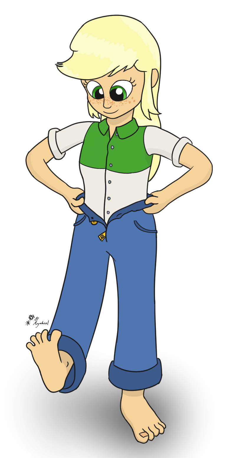 #933429 - safe, artist:mkogwheel, applejack, equestria girls, alternate ...