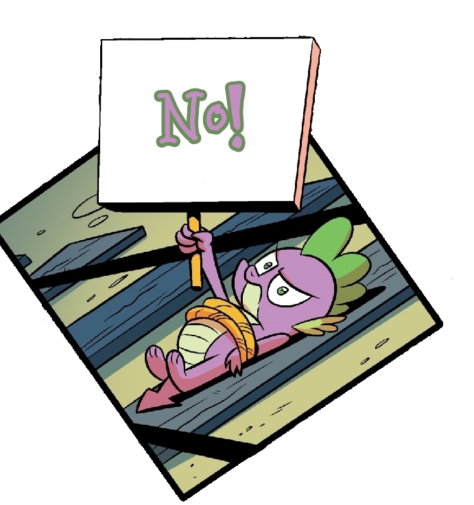 #961888 - safe, spike, dragon, idw, forced meme, male, meme, no, peril ...