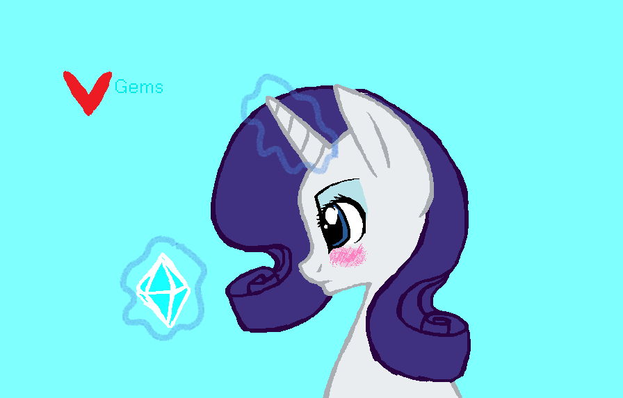 #950127 - safe, artist:icandycorn, rarity, blushing, female, gem, heart ...