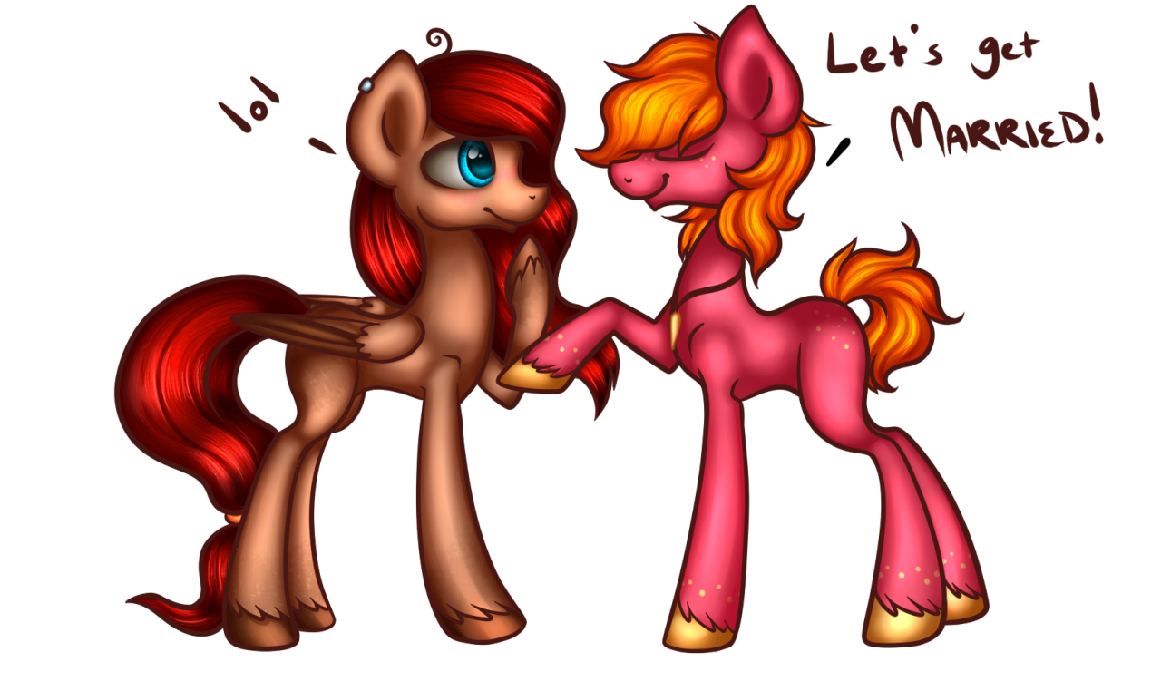 #968952 - safe, artist:pinipy, oc, oc only, duo - Derpibooru