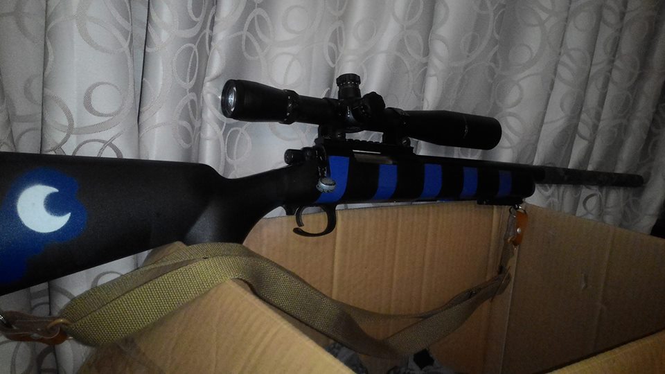 #970356 - safe, princess luna, airsoft, customized toy, cutie mark, gun ...