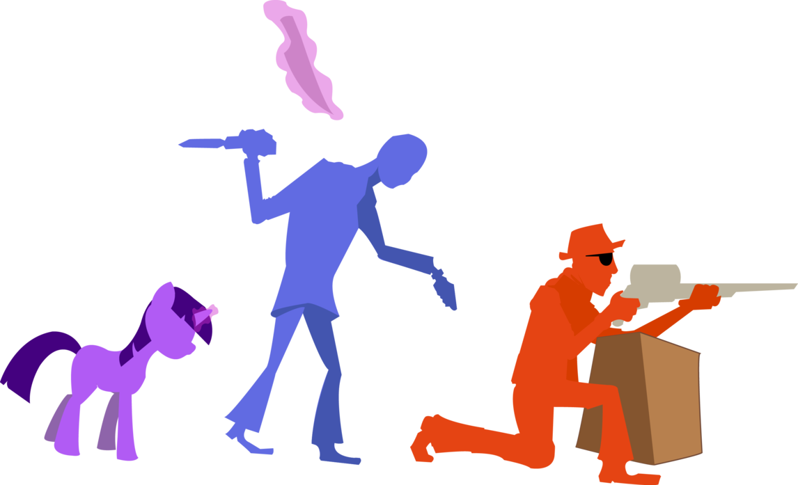 #1275739 - safe, twilight sparkle, g4, crossover, knife, magic, sniper ...