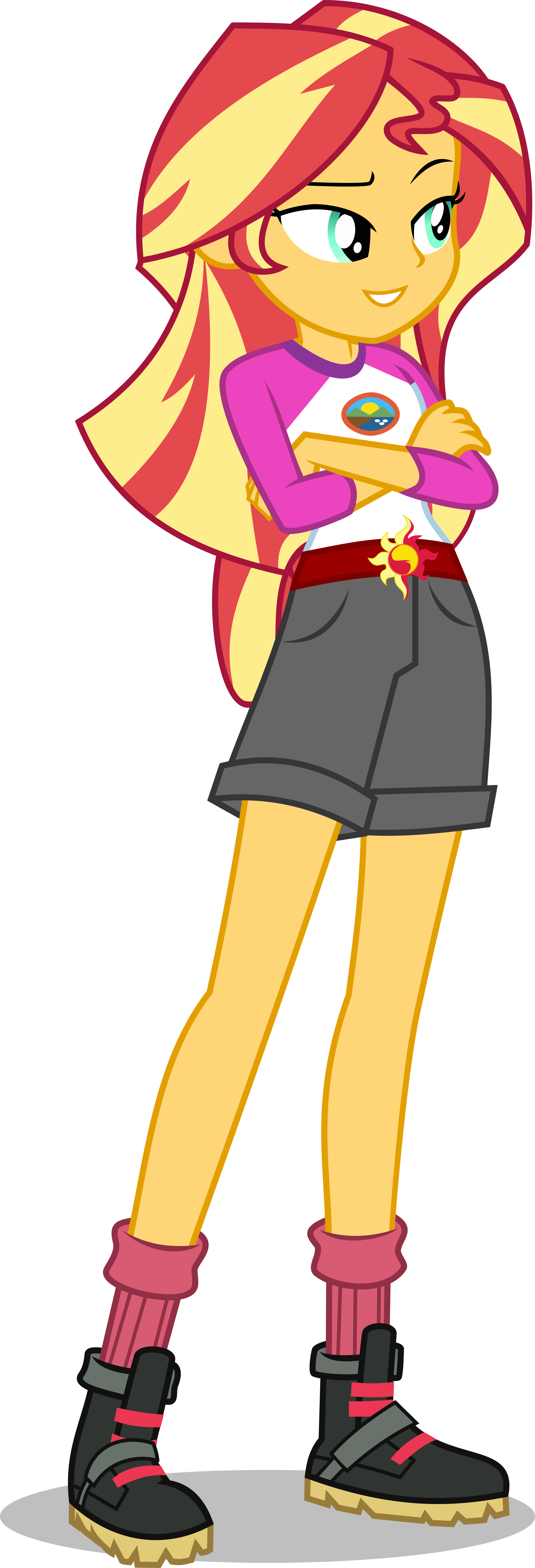 #1277583 - safe, artist:limedazzle, sunset shimmer, equestria girls ...