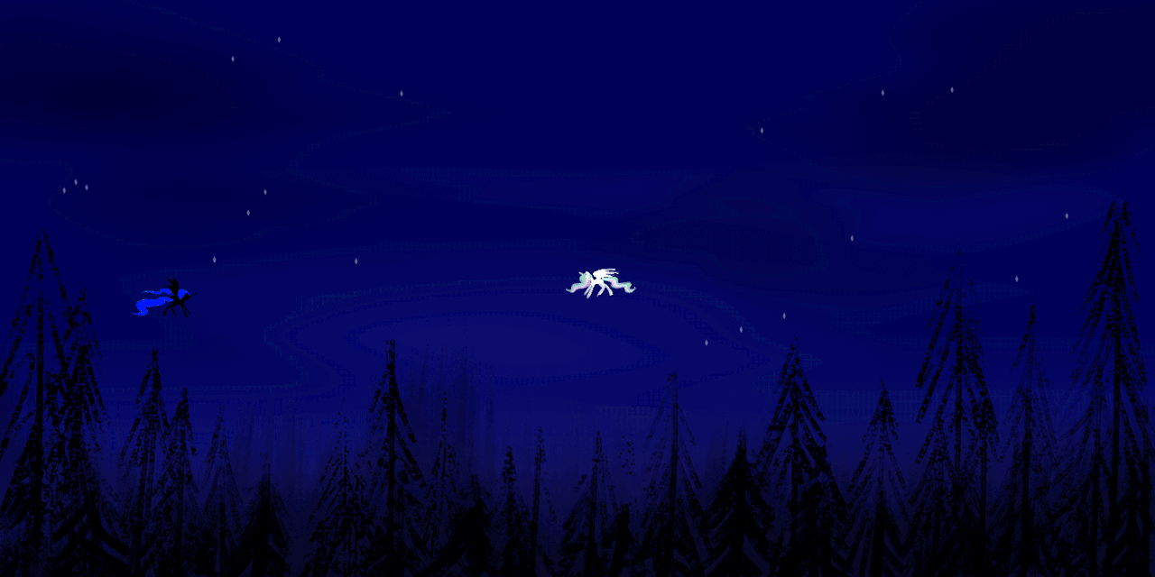 #1264524 - safe, artist:cosmalumi, nightmare moon, princess celestia ...