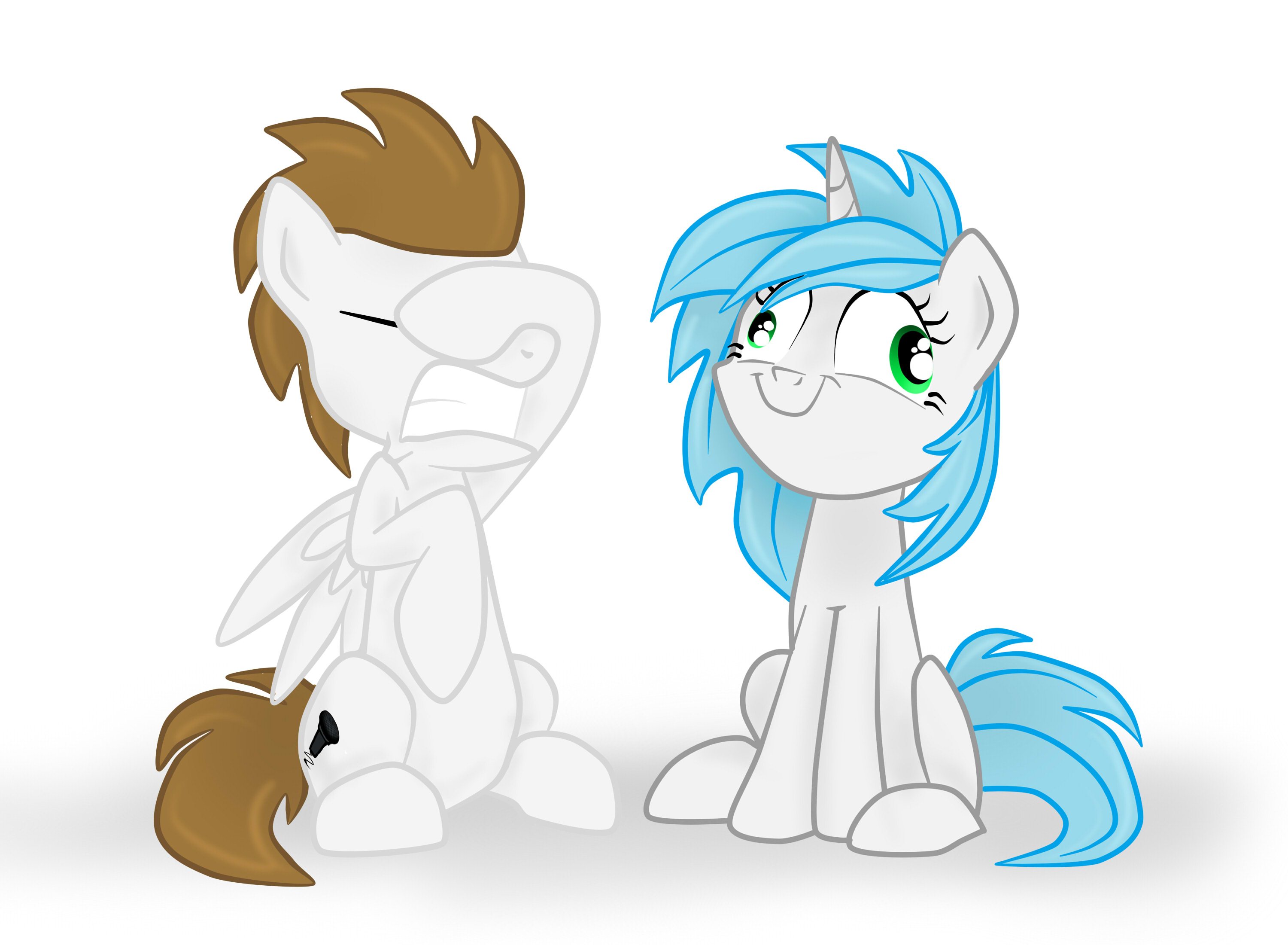 #1264870 - safe, artist:sweeterwho, oc, oc only, pony, brother, c ...