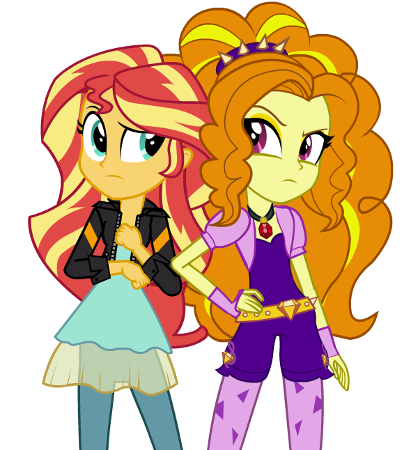 #1266768 - safe, artist:wubcakeva, adagio dazzle, sunset shimmer, equestria girls, rainbow rocks ...