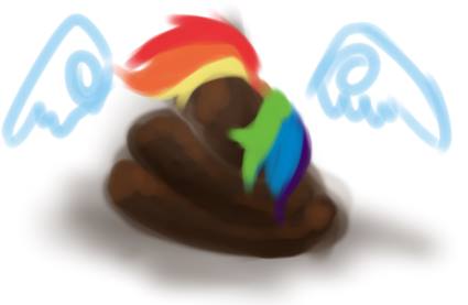 #1267890 - grotesque, rainbow dash, ambiguous gender, drama bait ...