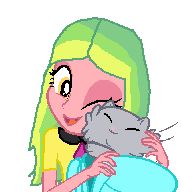 #1294538 - safe, artist:diana173076, lemon zest, cat, equestria girls ...