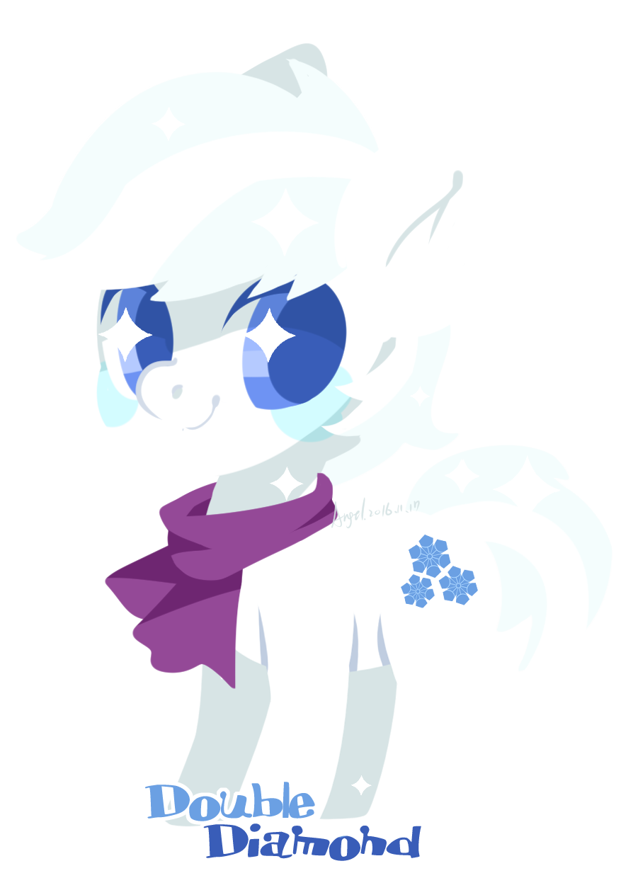 #1297493 - safe, artist:snow angel, double diamond, chibi, cute, double ...