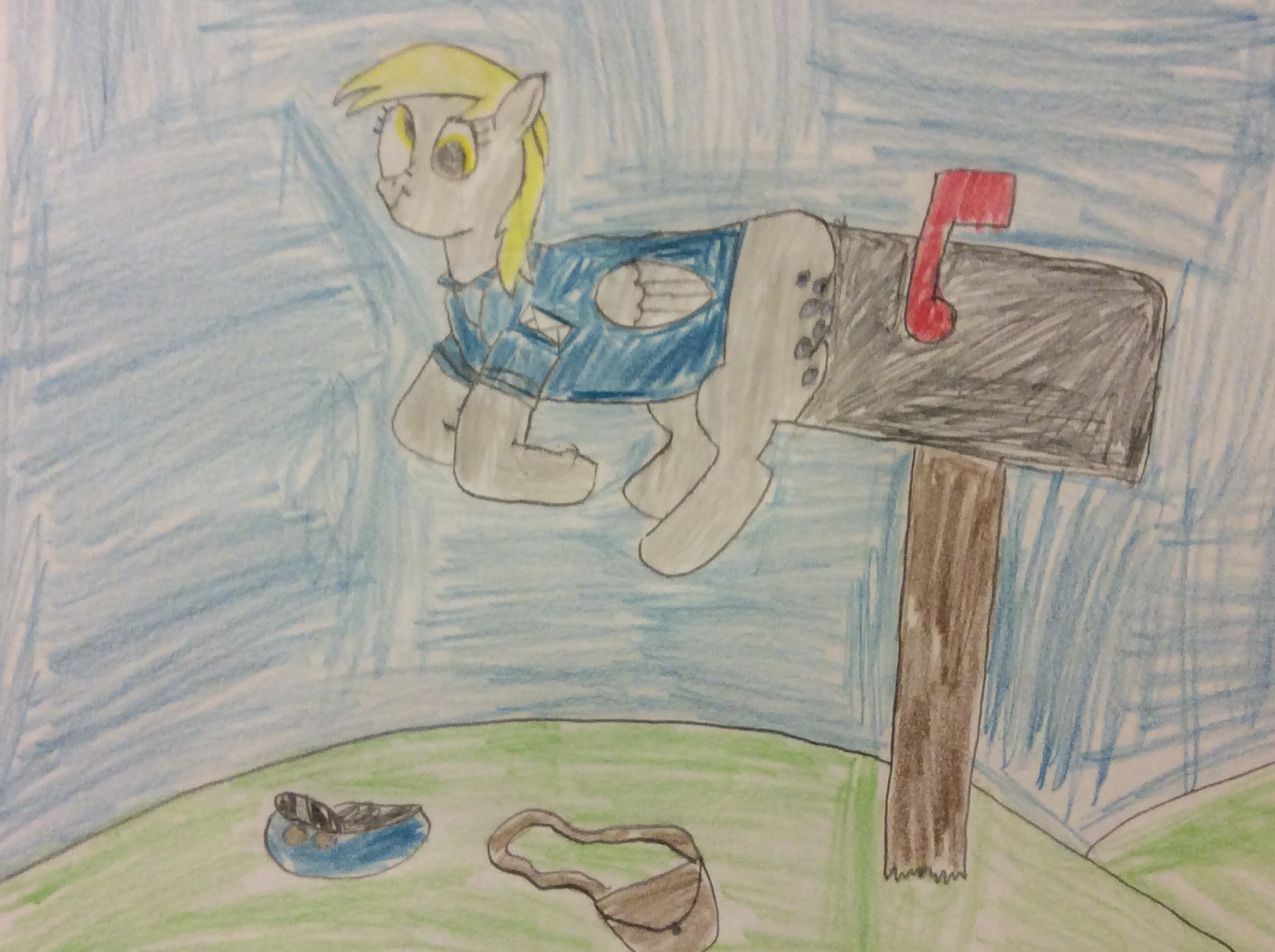 #1287242 - safe, artist:goofermutt, derpy hooves, pegasus, pony, derpy ...