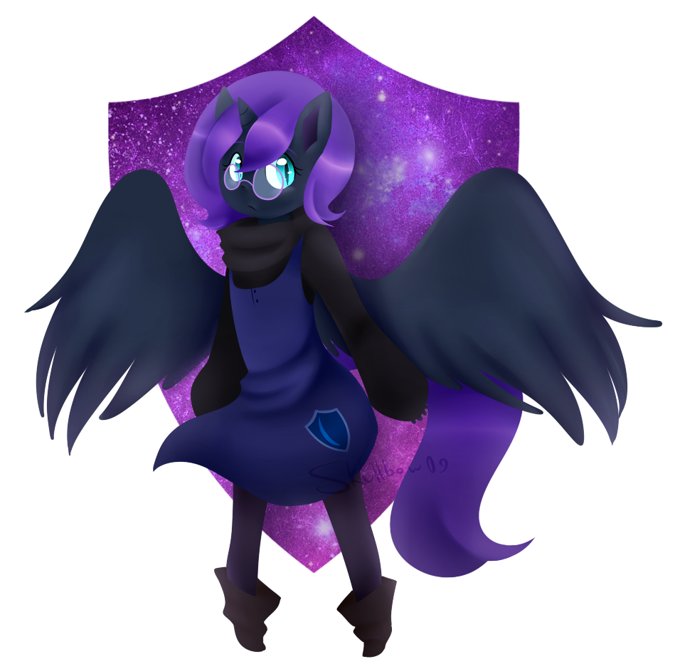 #1303544 - safe, artist:skullbow09, oc, oc only, oc:nyx, alicorn ...