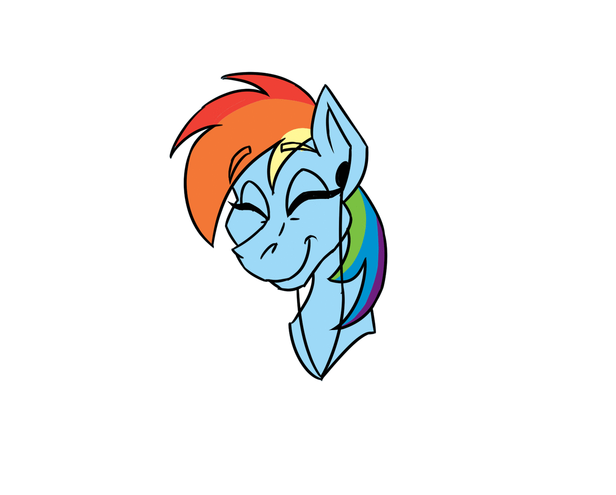 #1303660 - safe, artist:vladiverse, rainbow dash, g4, animated, bust ...