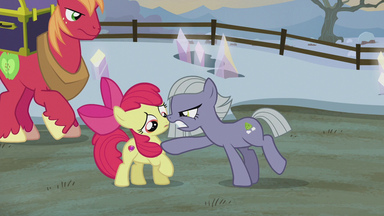 #1304595 - safe, screencap, apple bloom, big macintosh, limestone pie ...