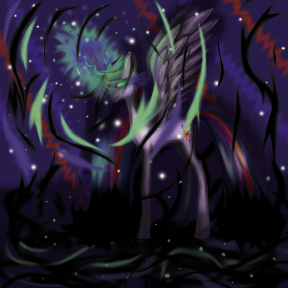 #1289576 - alicorn, artist:dominodonnia1, corrupted, corrupted twilight ...