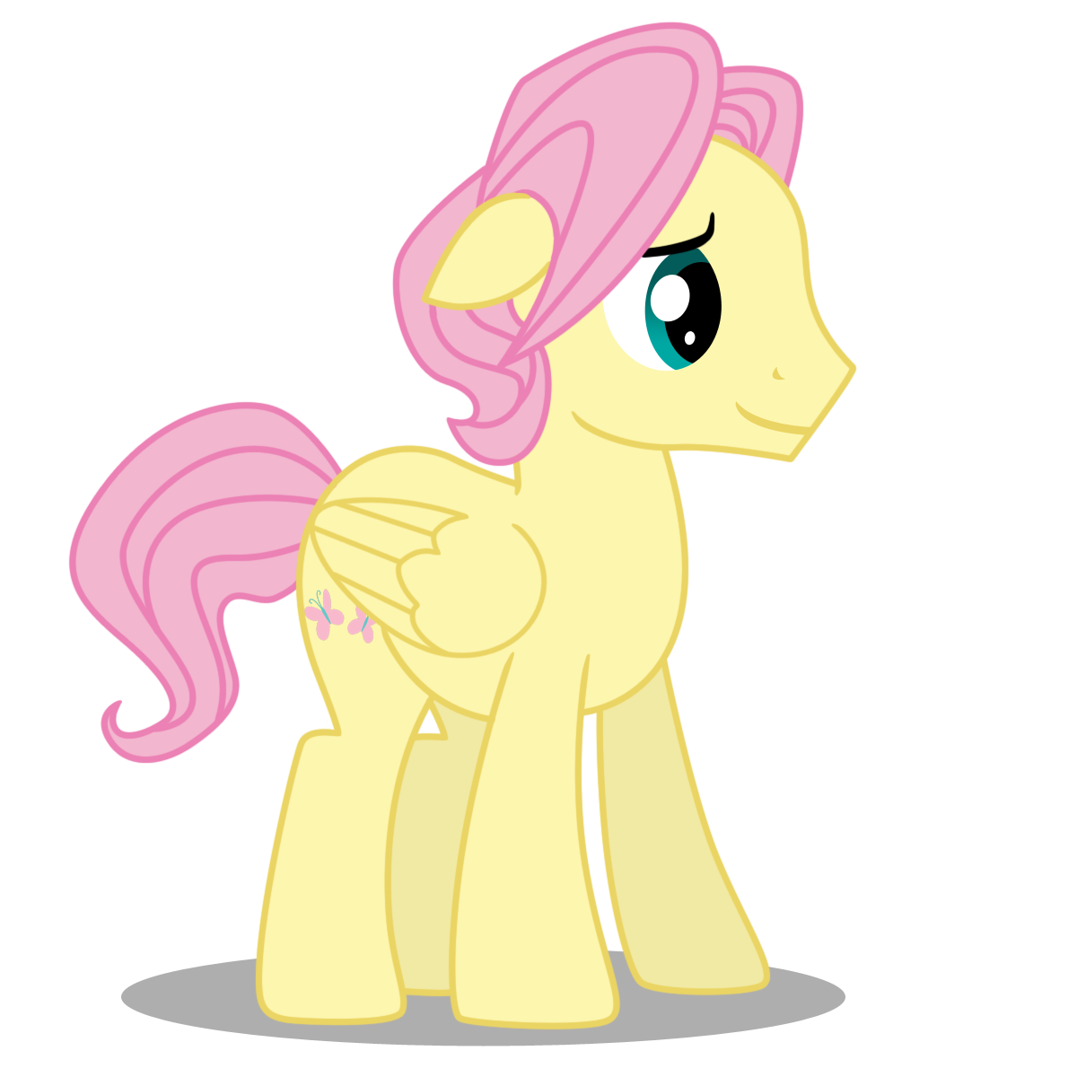 #1291534 - safe, artist:dragonchaser123, fluttershy, butterscotch, rule ...