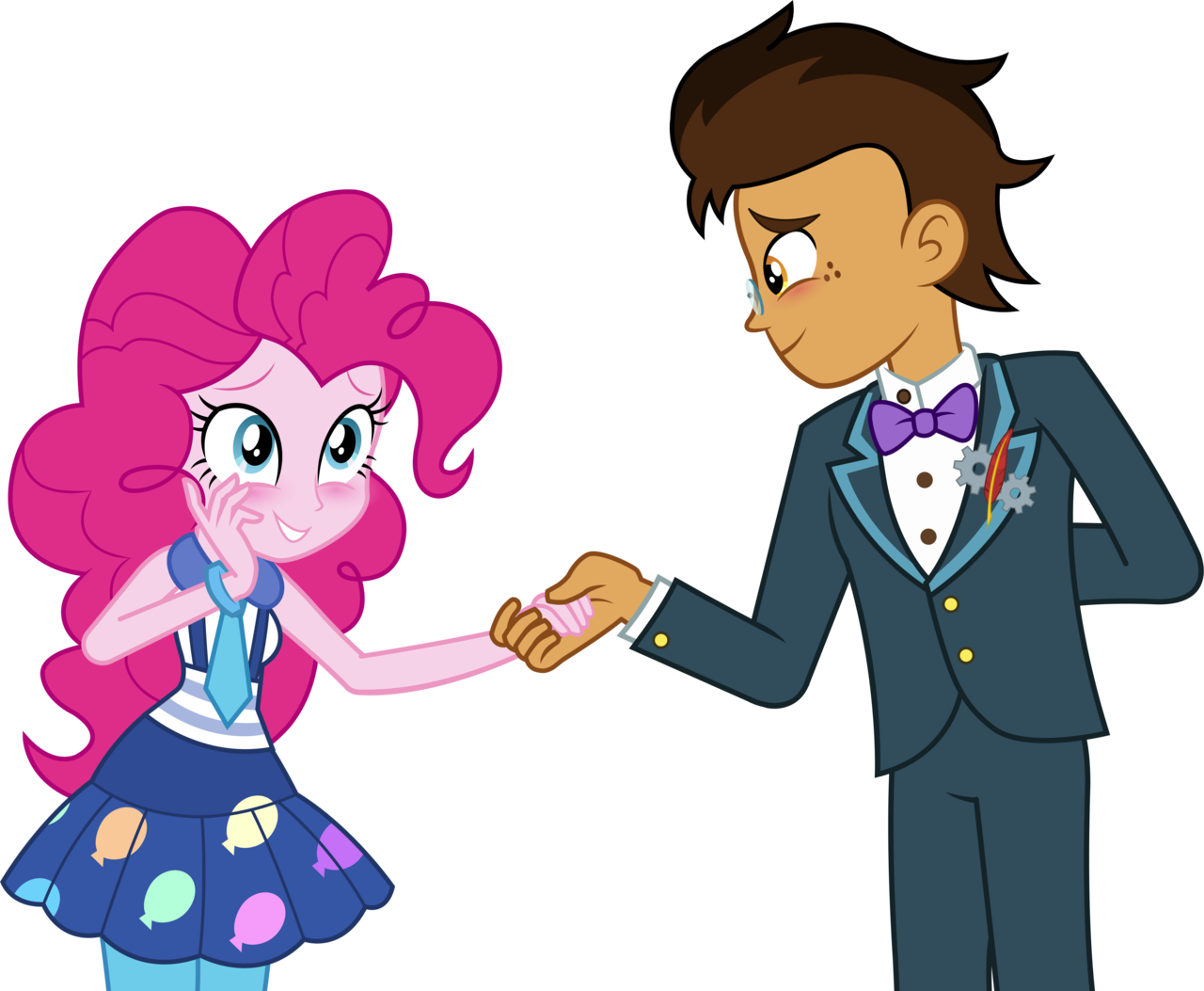 #1324532 - safe, artist:imperfectxiii, pinkie pie, oc, oc:copper plume ...