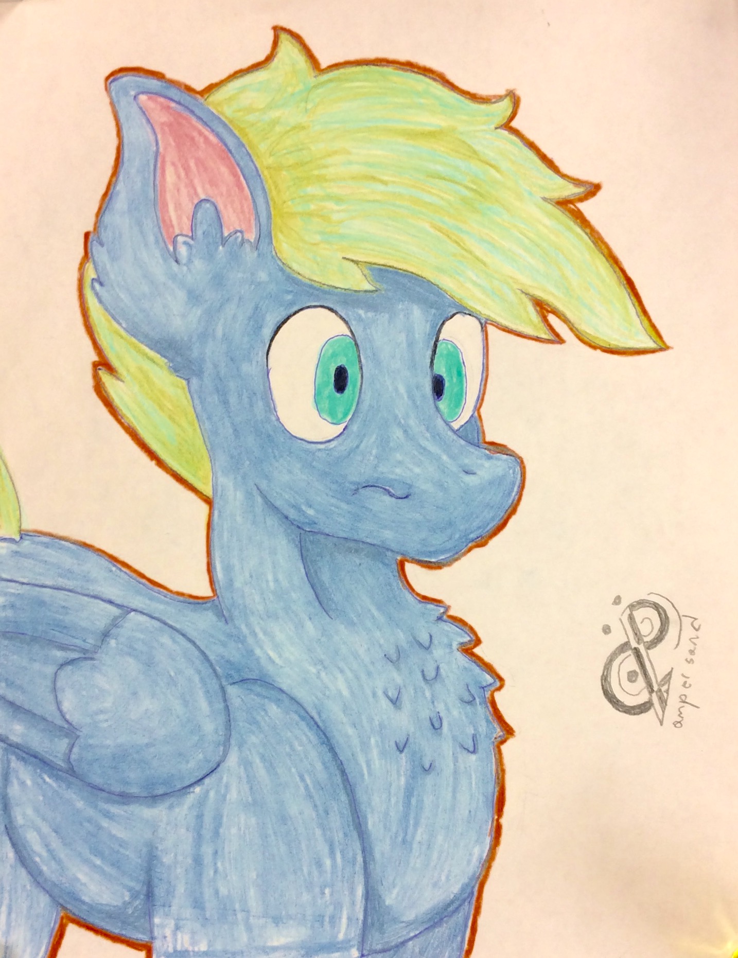 #1311305 - safe, artist:andandampersand, oc, oc only, oc:screen gazer ...