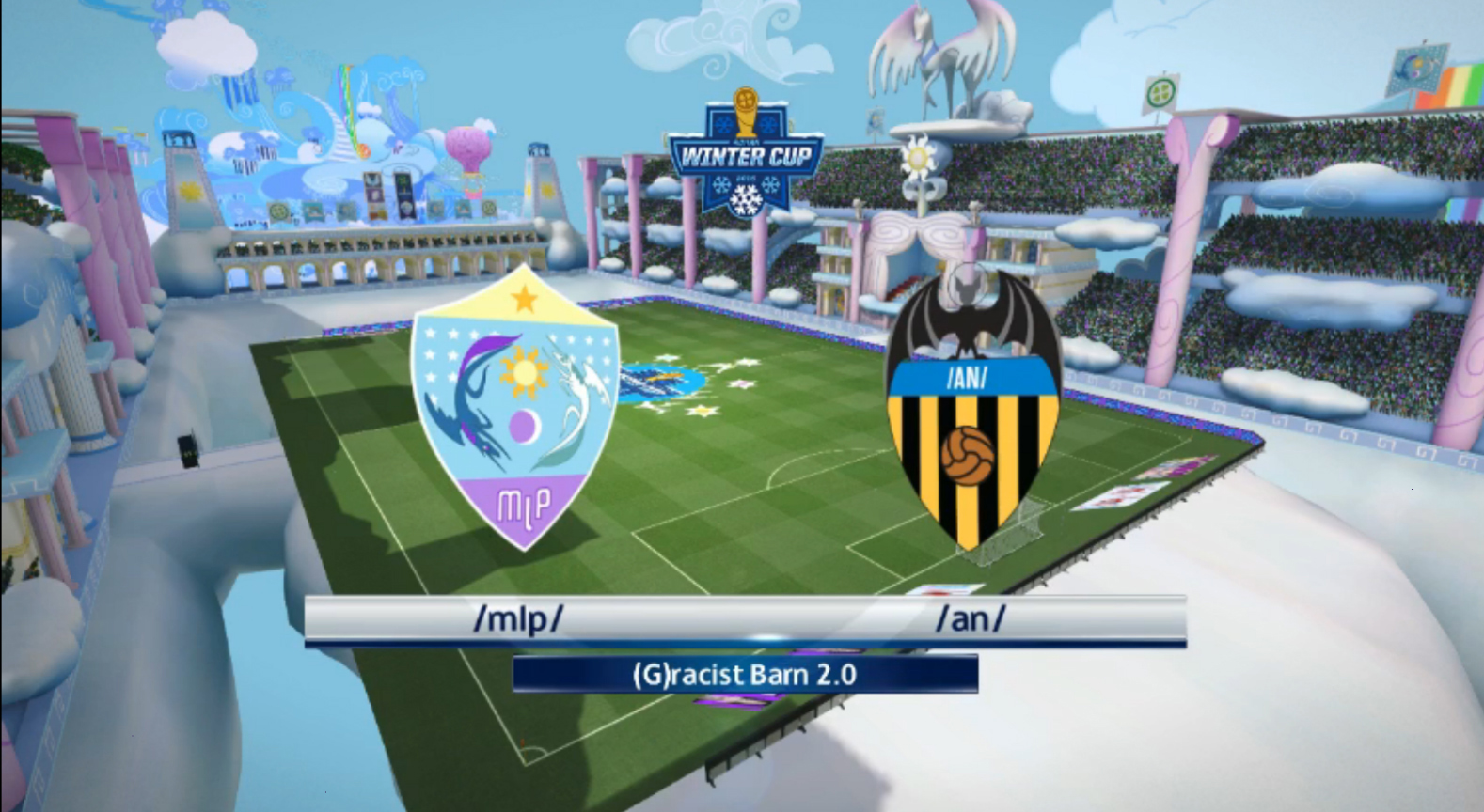 #1092823 - safe, /mlp/, 4chan cup, pro evolution soccer, stadium ...
