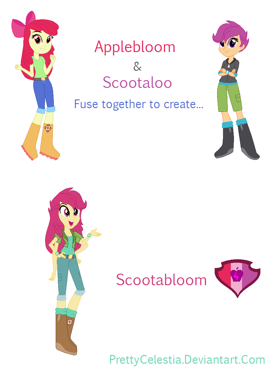 #1093227 - safe, artist:prettycelestia, apple bloom, scootaloo, oc, oc ...