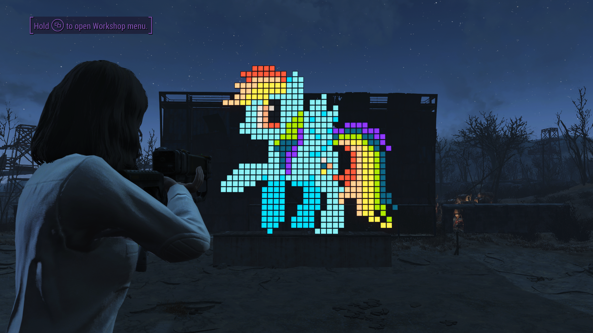 #1109285 - artist needed, safe, rainbow dash, fallout 4, pixel art ...