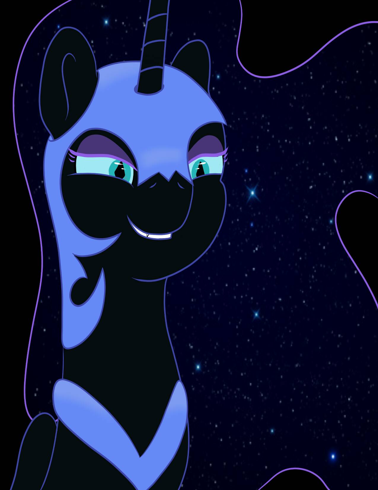 #1110641 - safe, artist:lula-moonarts, nightmare moon, g4, female, solo ...