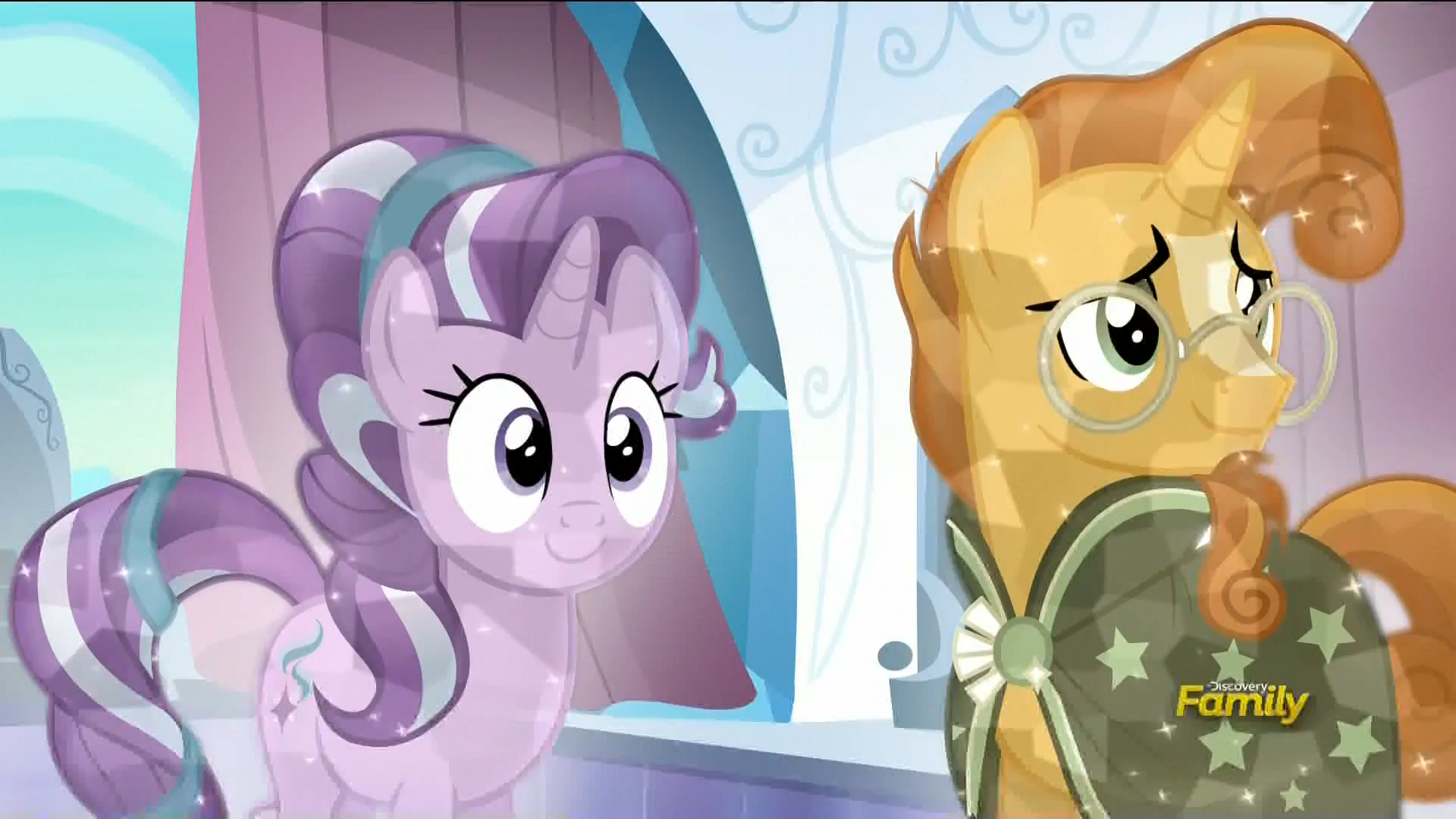 #1119147 - safe, screencap, starlight glimmer, sunburst, crystal pony ...