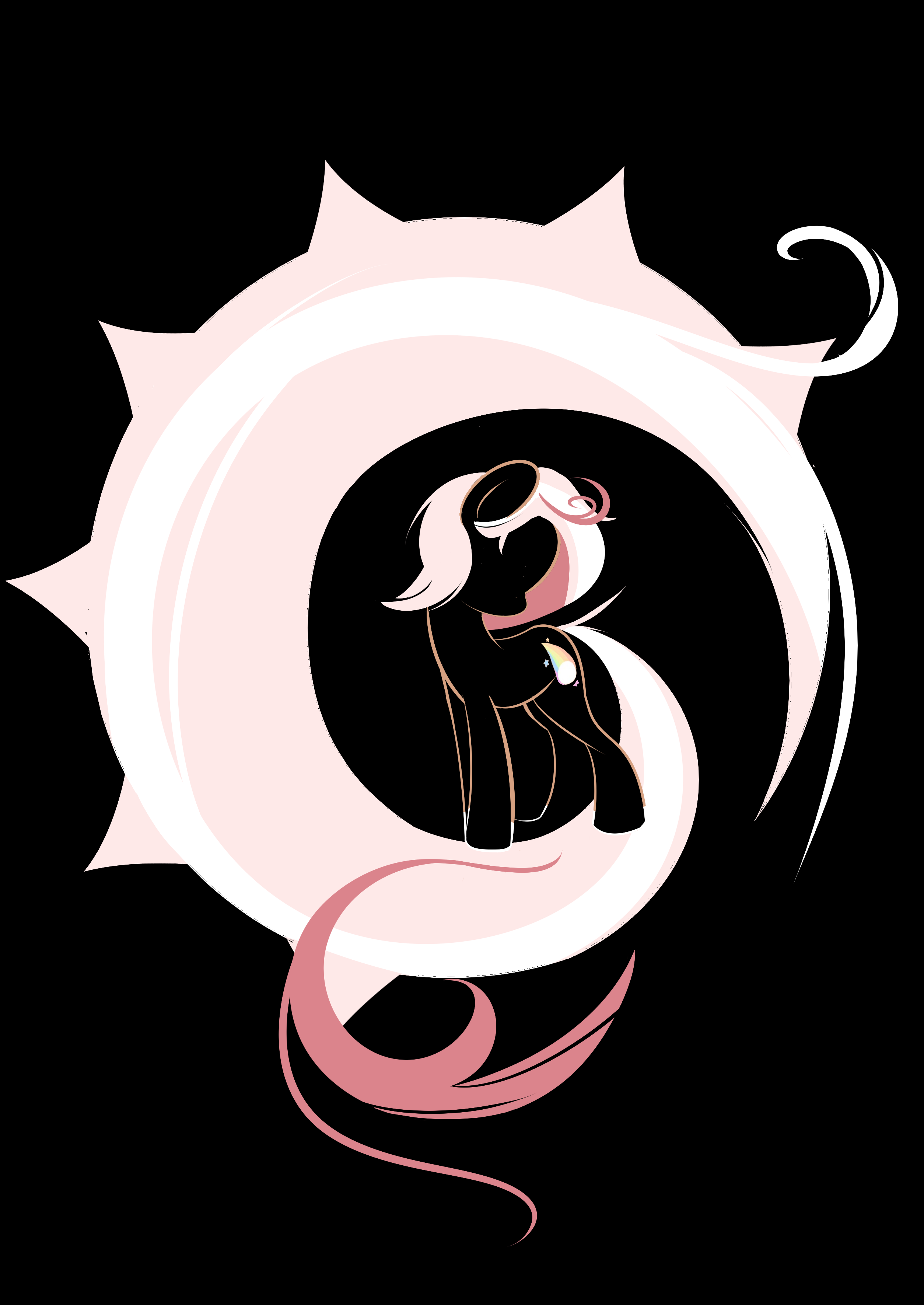 #1105287 - safe, artist:xsidera, oc, oc only, silhouette, solo - Derpibooru