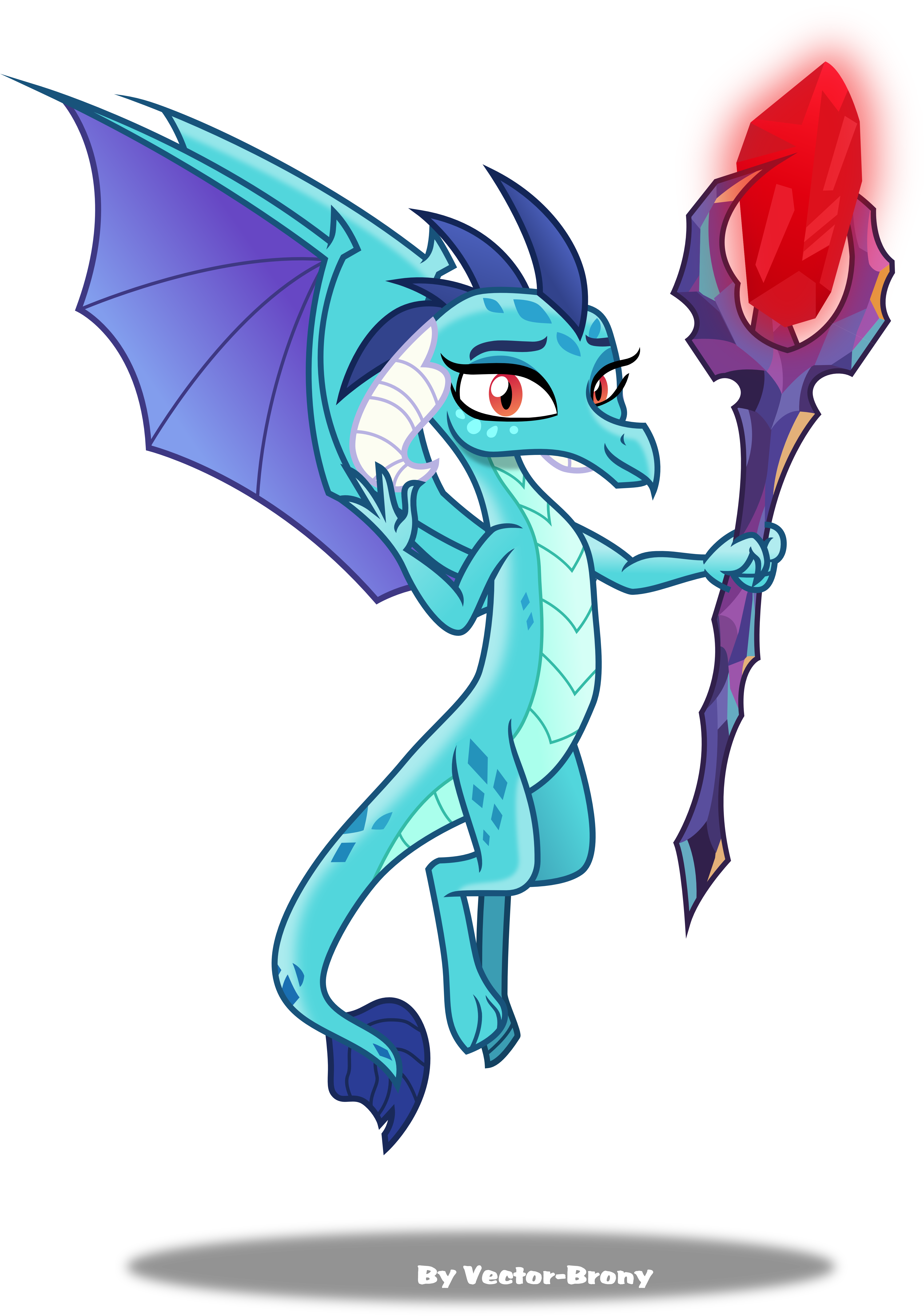 #1137245 - safe, artist:vector-brony, princess ember, dragon, g4 ...