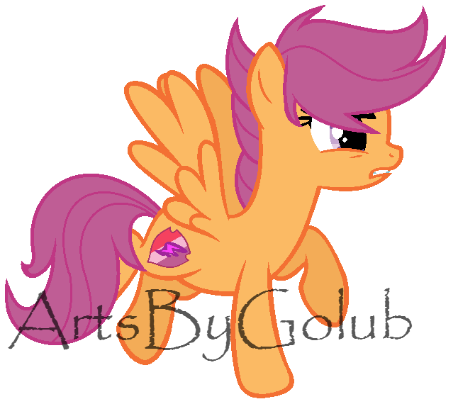 #1142186 - safe, artist:artsbygolub, scootaloo, cutie mark, female ...